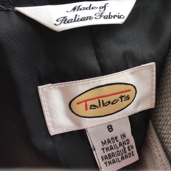 Talbots | Jackets & Coats | Talbots Leather Trimmed Tweed Jacket | Poshmark